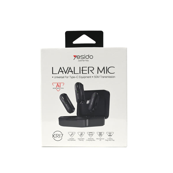 YESIDO KR17 2 in 1 Wireless Lavalier Microphone Type-C with Charging B – Specialist