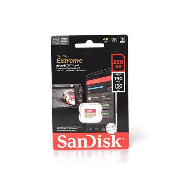 Sandisk Extreme MicroSDXC Card 256GB 190 mbs – Specialist