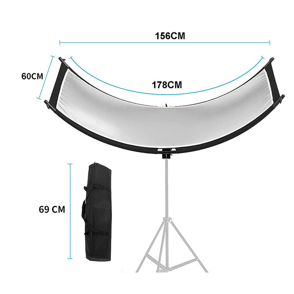 FORTE U Curve Shape Reflector Diffuser 60 x180 cm for Photography ...